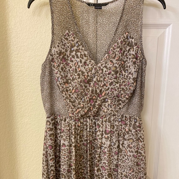 Armani Exchange | Dresses | Armani Exchange Grey Leopard Print Dress ...